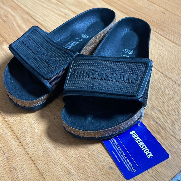 Birkenstock | Shoes | Birkenstock Tema Adjustable Velcro Slide On ...